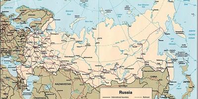 Rusland kort - Kort, Rusland (Østlige Europa - Europa)